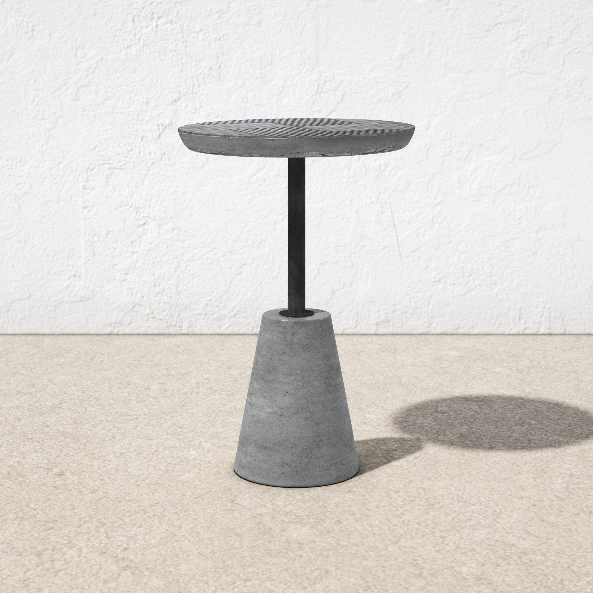 AllModern Niles Concrete Outdoor Side Table & Reviews | Wayfair