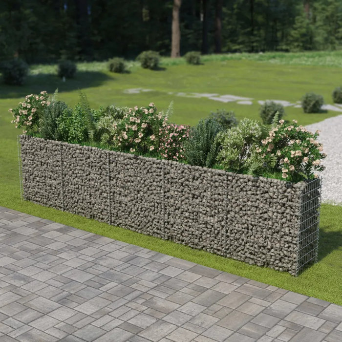 Freeport Park Gabion Metal Planter Box & Reviews | Wayfair.co.uk