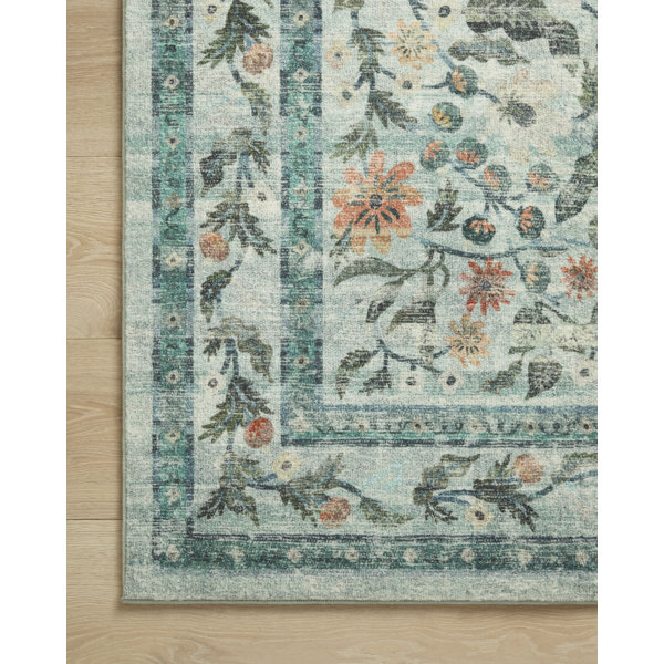 Rifle Paper Co. x Loloi Courtyard Sage Area Rug feat. CloudPile ...