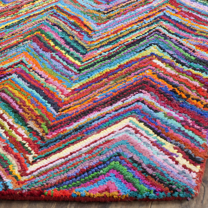 Mistana™ Barnes Handmade Hand Tufted Cotton Pink / Multi Rug & Reviews ...