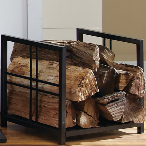 Symple Stuff Eaddy 16'' W Metal Log Rack & Reviews | Wayfair