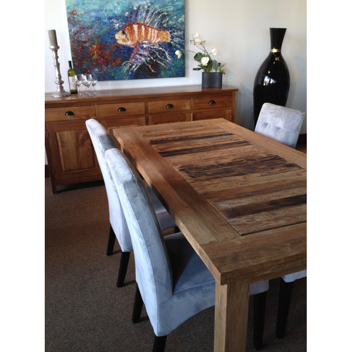 ChicTeak Teak Solid Wood Dining Table | Wayfair