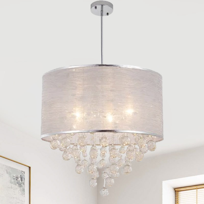 House of Hampton® Emry 4 - Light Dimmable Drum Chandelier | Wayfair