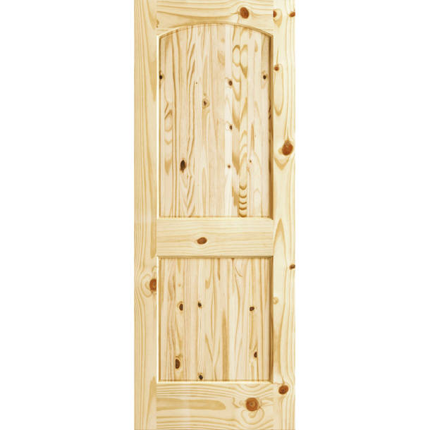 Frameport Paneled Solid Manufactured Wood Unfinished Standard Door ...