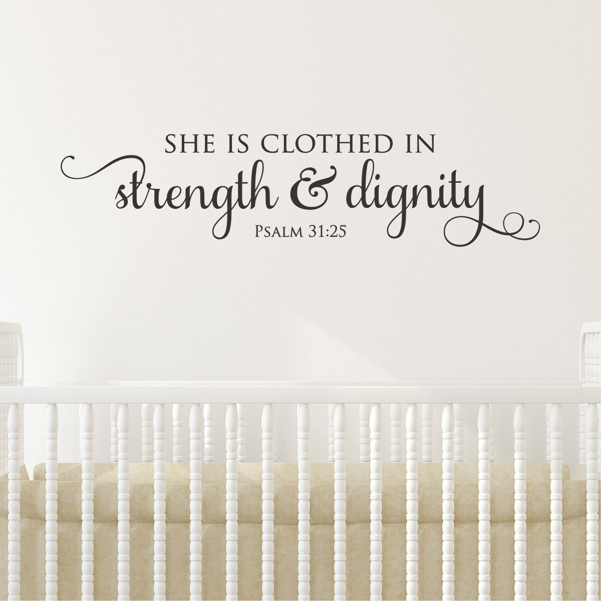 Belvedere Designs LLC Strength & Dignity Wall Quotes™ Decal & Reviews ...