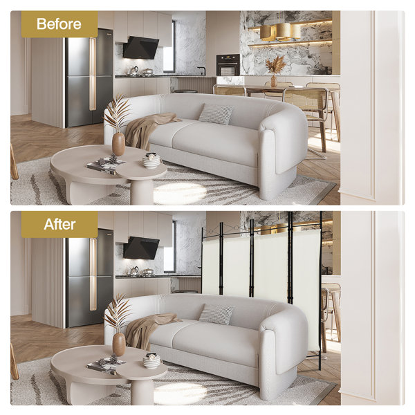 Red Barrel Studio® Yuriah 62'' W x 71.5'' H 4 - Panel Folding Room ...