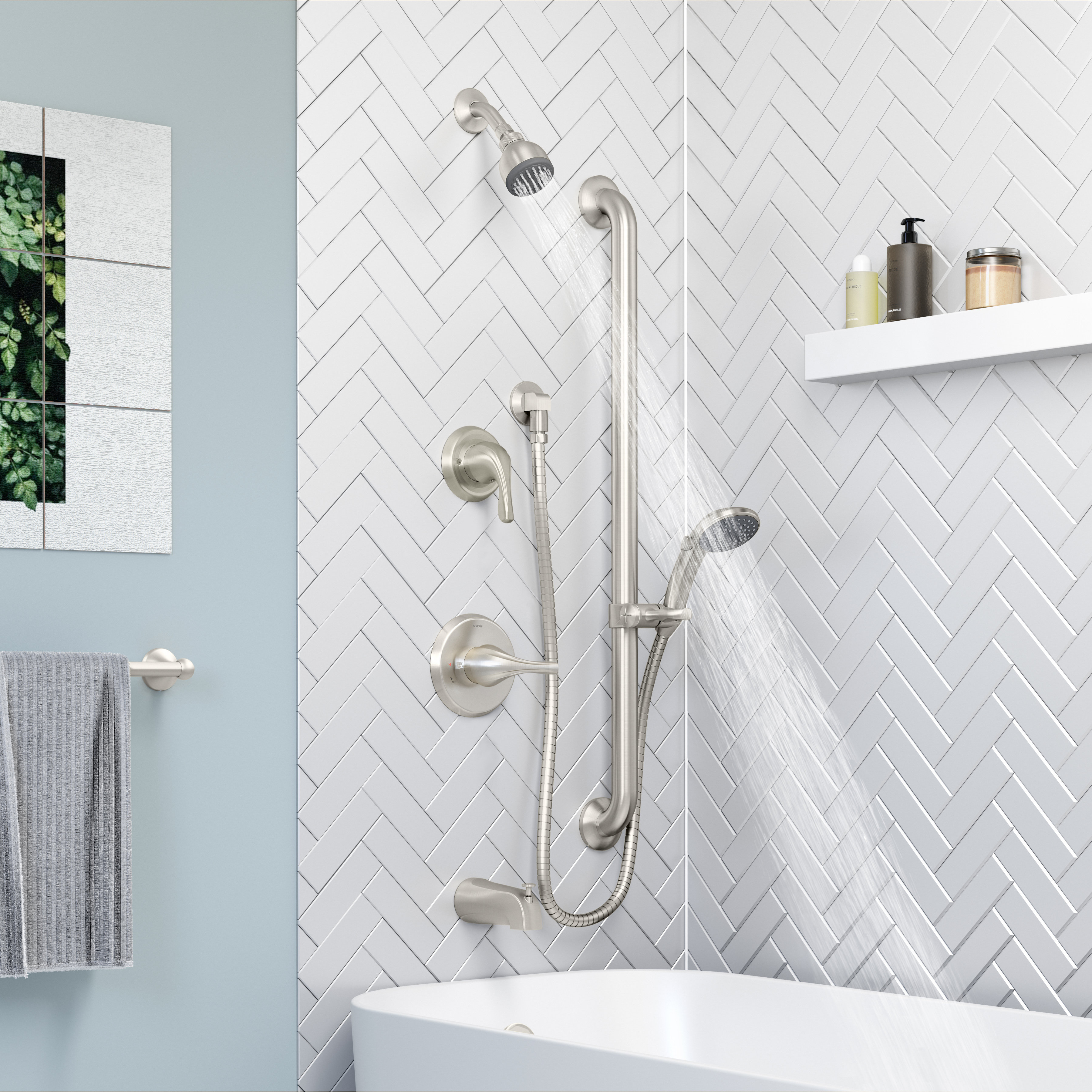 Symmons Origins Tub and Shower Faucet with Rough-in Valve | Wayfair