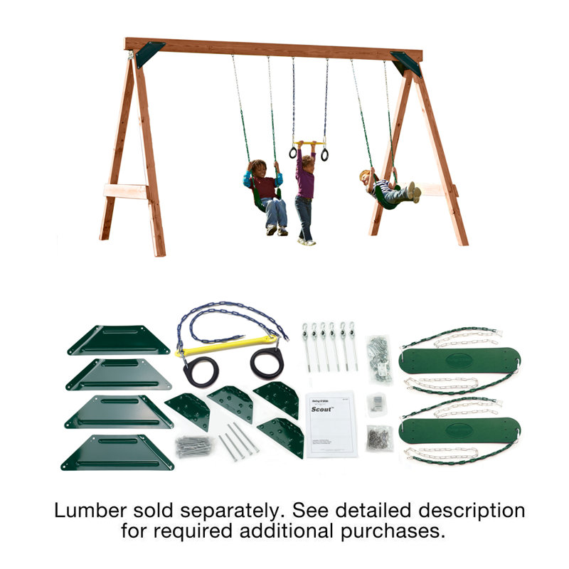 Swing-n-Slide Ready to Build Custom Scout Swing Set Hardware Kit (Wood ...