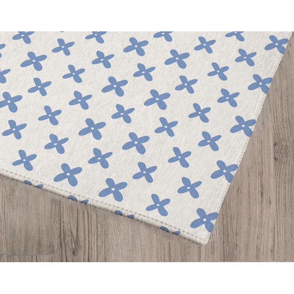 Charlton Home® Likins Performance Blue/Periwinkle Rug | Wayfair