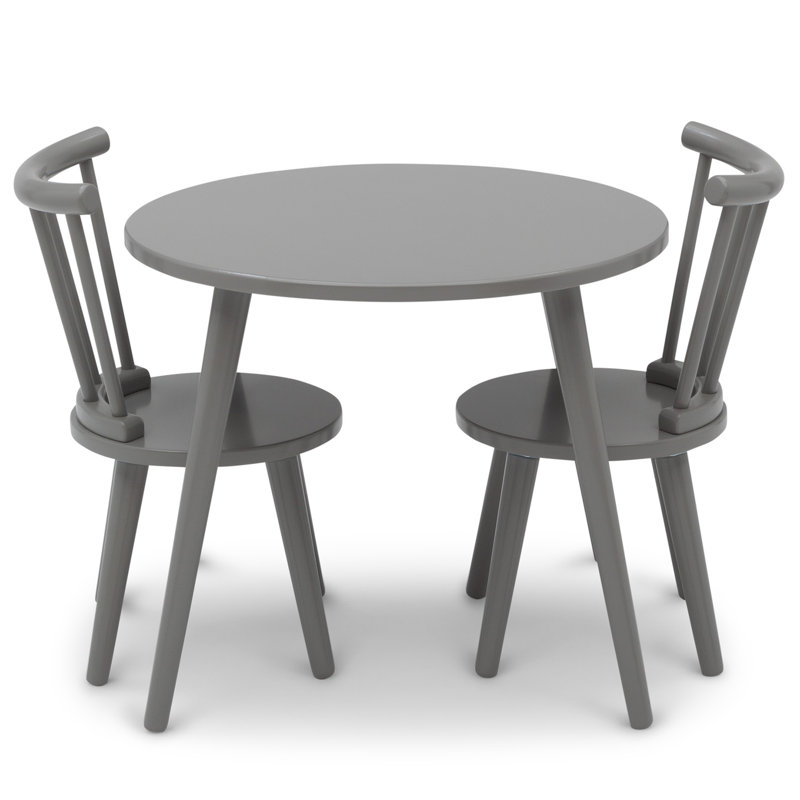 Delta Children Kids Solid Wood Round Play Table and Chair Set & Reviews ...