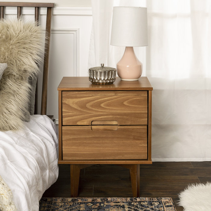 Mercury Row Ulti Solid Wood Bedside Table & Reviews | Wayfair.co.uk