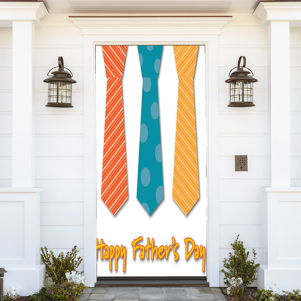 The Holiday Aisle® Happy Father's Day Door Mural | Wayfair