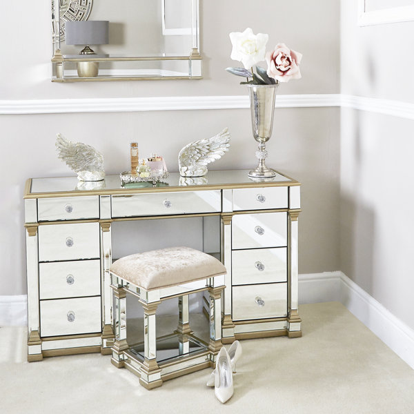 Mercer41 Tennant 50.5cm Tall Dressing Table Stool | Wayfair.co.uk