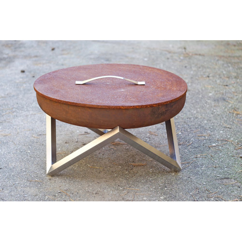 Curonian Steel Fire Pit Cover & Reviews | Wayfair