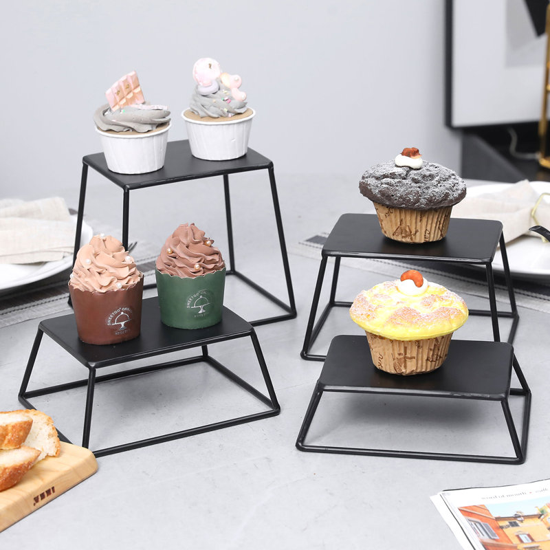 Everly Quinn 4 Piece Metal Food Display Stand & Reviews | Wayfair