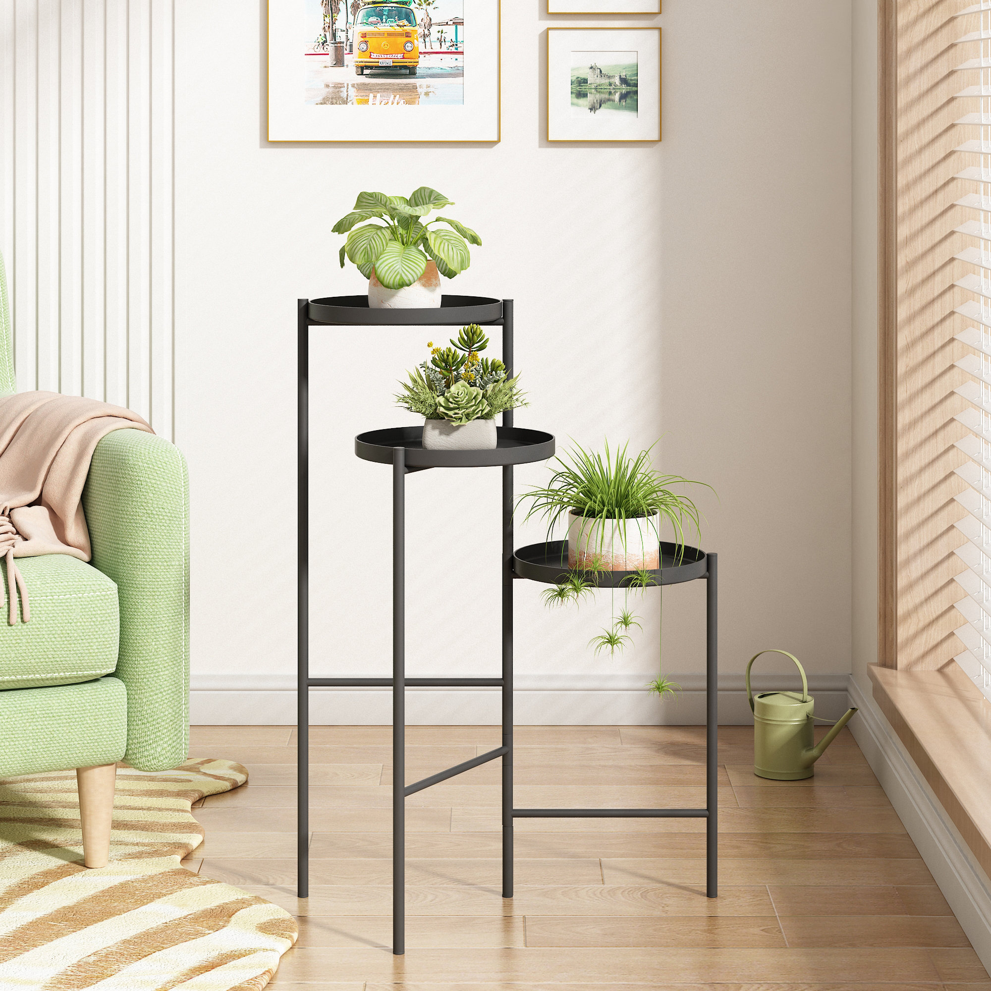 Corrigan Studio® Mcdavid Round Multi-tiered Plant Stand & Reviews | Wayfair