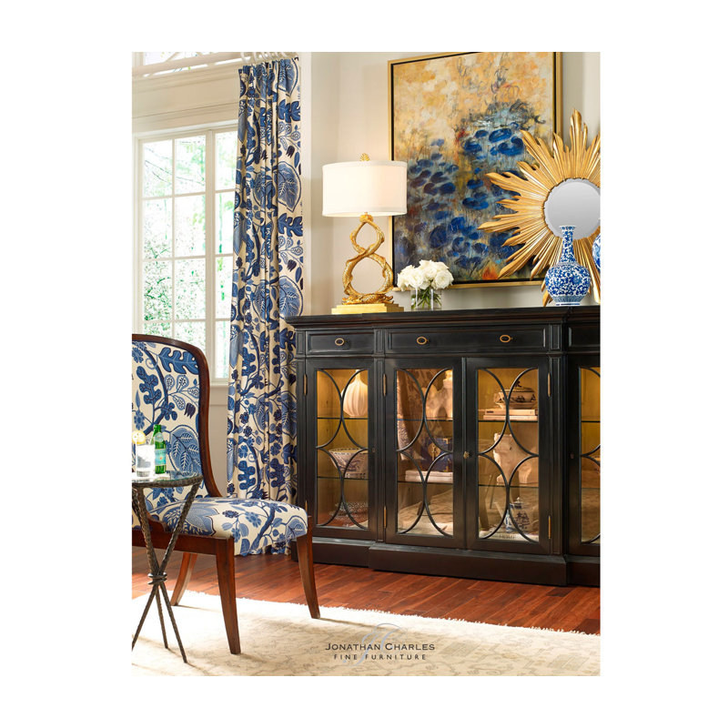 Jonathan Charles Fine Furniture Kensington 77'' Solid Wood Sideboard ...