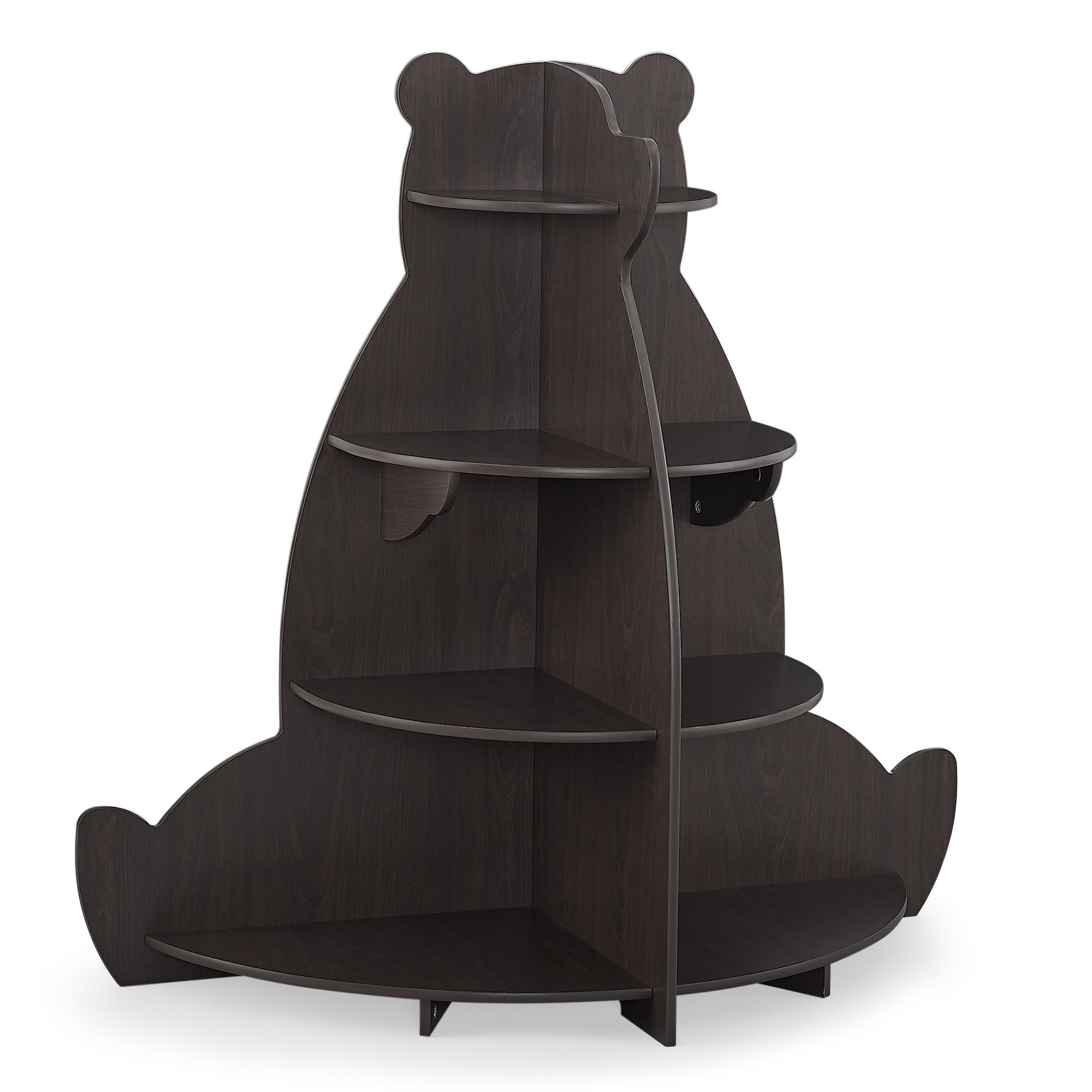 Delta Children Bear Bookcase - Greenguard Gold Certified, Crafted Walnut | Wayfair