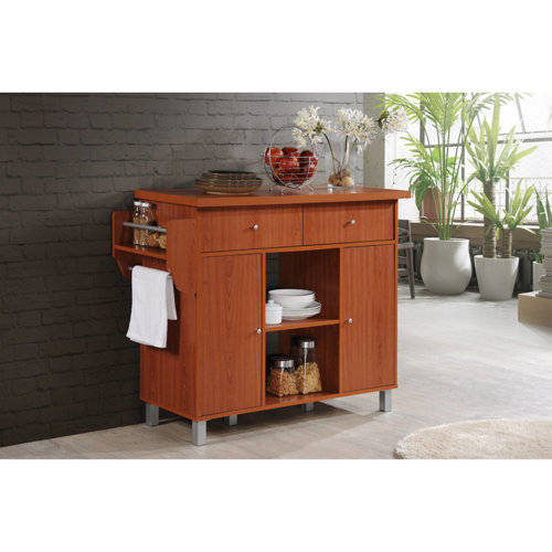 Latitude Run® Wood Kitchen Island | Wayfair