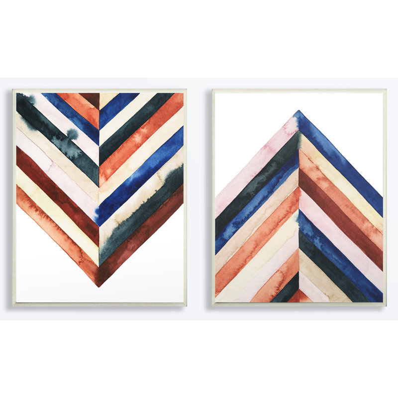 Wrought Studio Abstract Layered Shapes On Canvas by Grace Popp Gallery ...