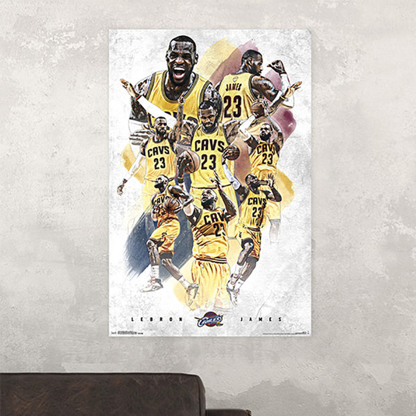 Trends International Cleveland Cavaliers - Lebron James Paper Print ...