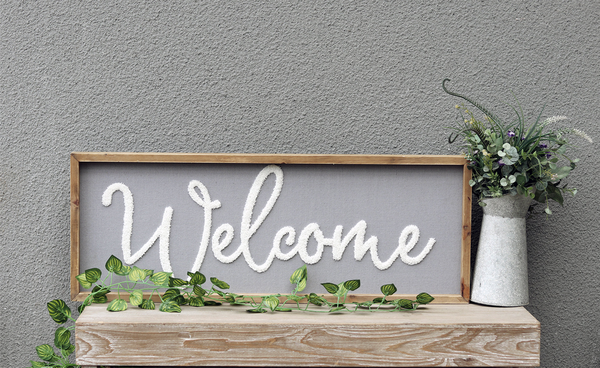 Gracie Oaks Welcome Sign Wall Décor | Wayfair