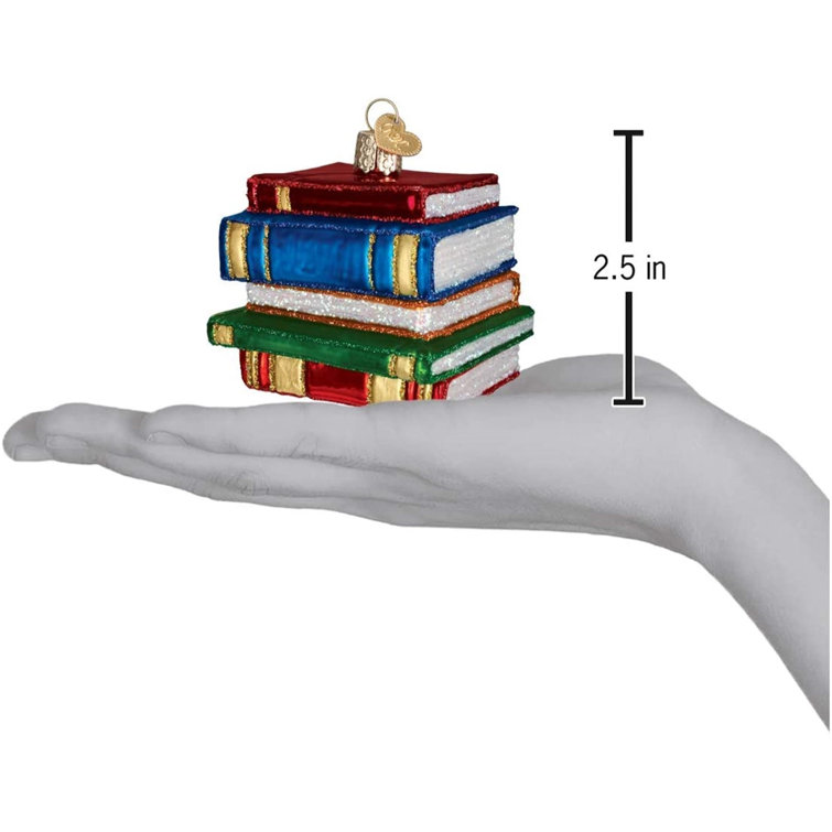 Old World Christmas Stack of Books Hanging Figurine Ornament & Reviews ...