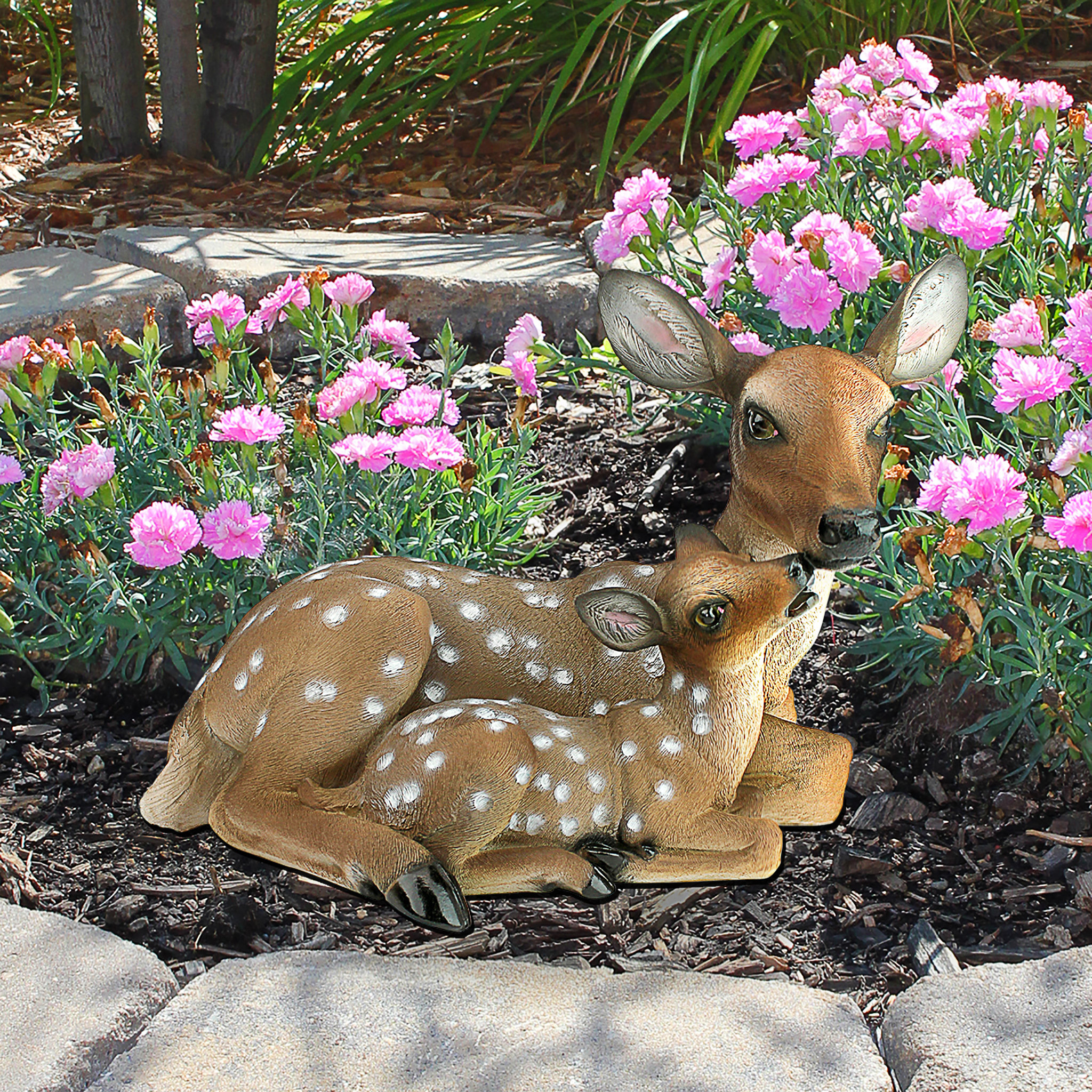 Design Toscano Mother's Love, Doe and Fawn Statue & Reviews | Wayfair