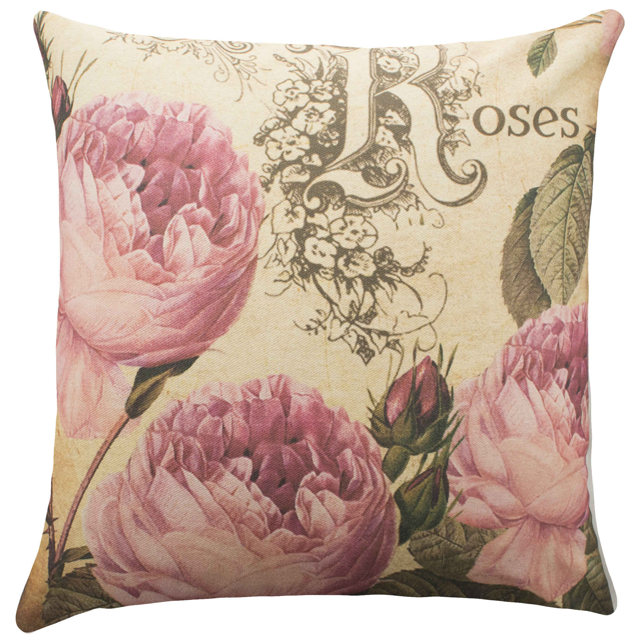 TheWatsonShop Floral Throw Pillow & Reviews | Wayfair