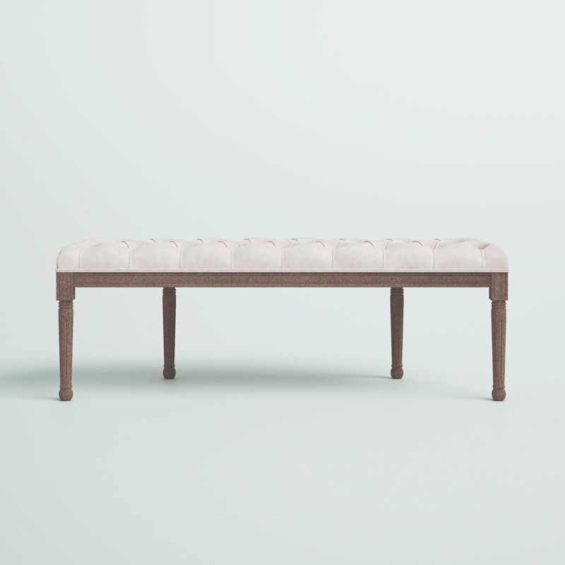 Greyleigh™ Alida Tufted Half Circle Upholstered Bench & Reviews | Wayfair