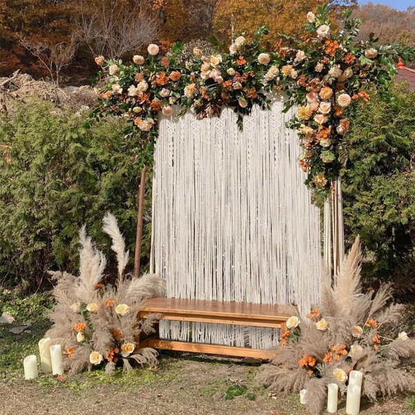 LUVODI Wall Hanging Boho Wedding Arch & Reviews | Wayfair