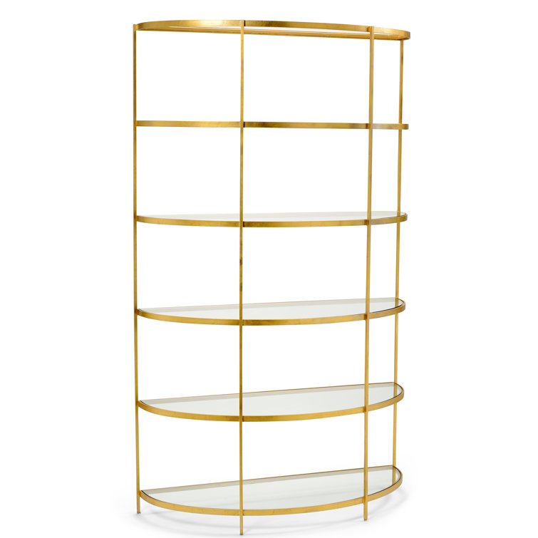 Wildwood 82.5'' H x 49'' W Metal Etagere Bookcase | Wayfair