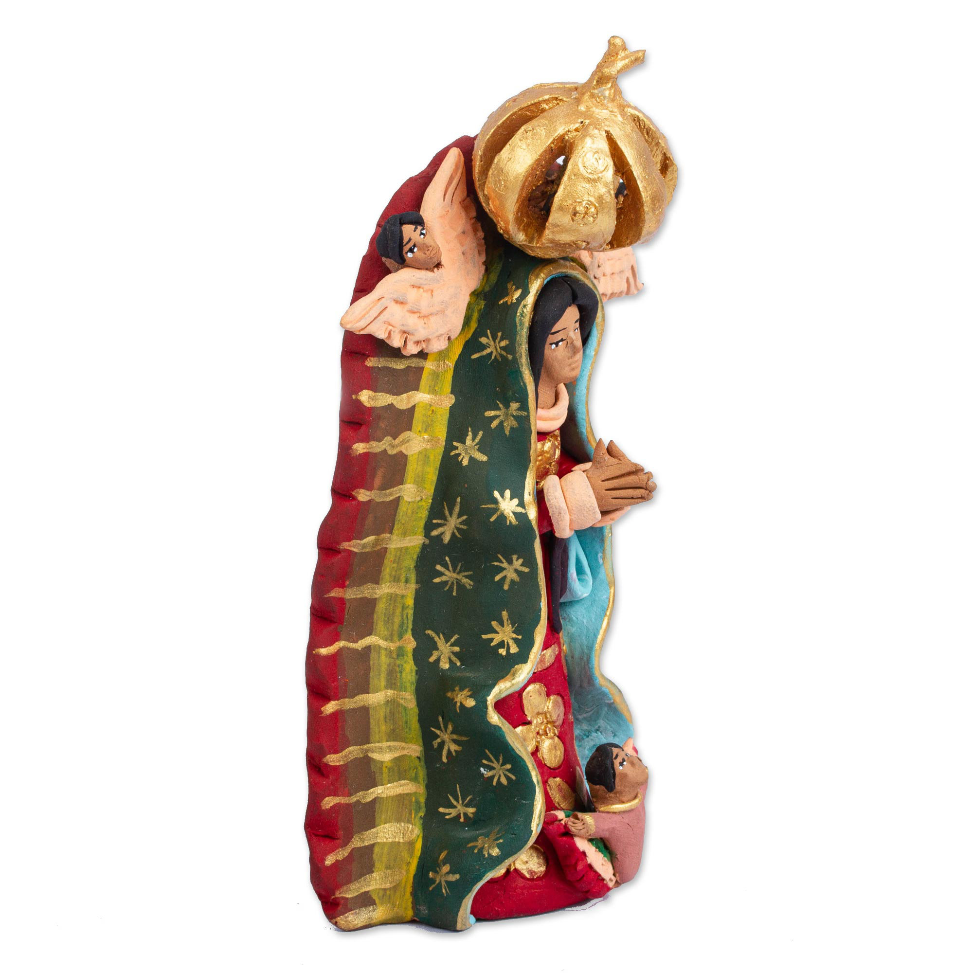 Trinx Erjon Angelic Guadalupe Sculpture | Wayfair