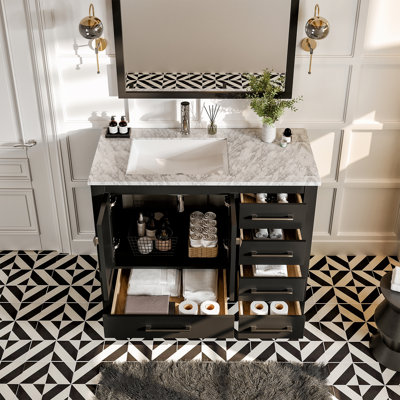 Eviva London 42" W Single Bathroom Vanity Set | Wayfair