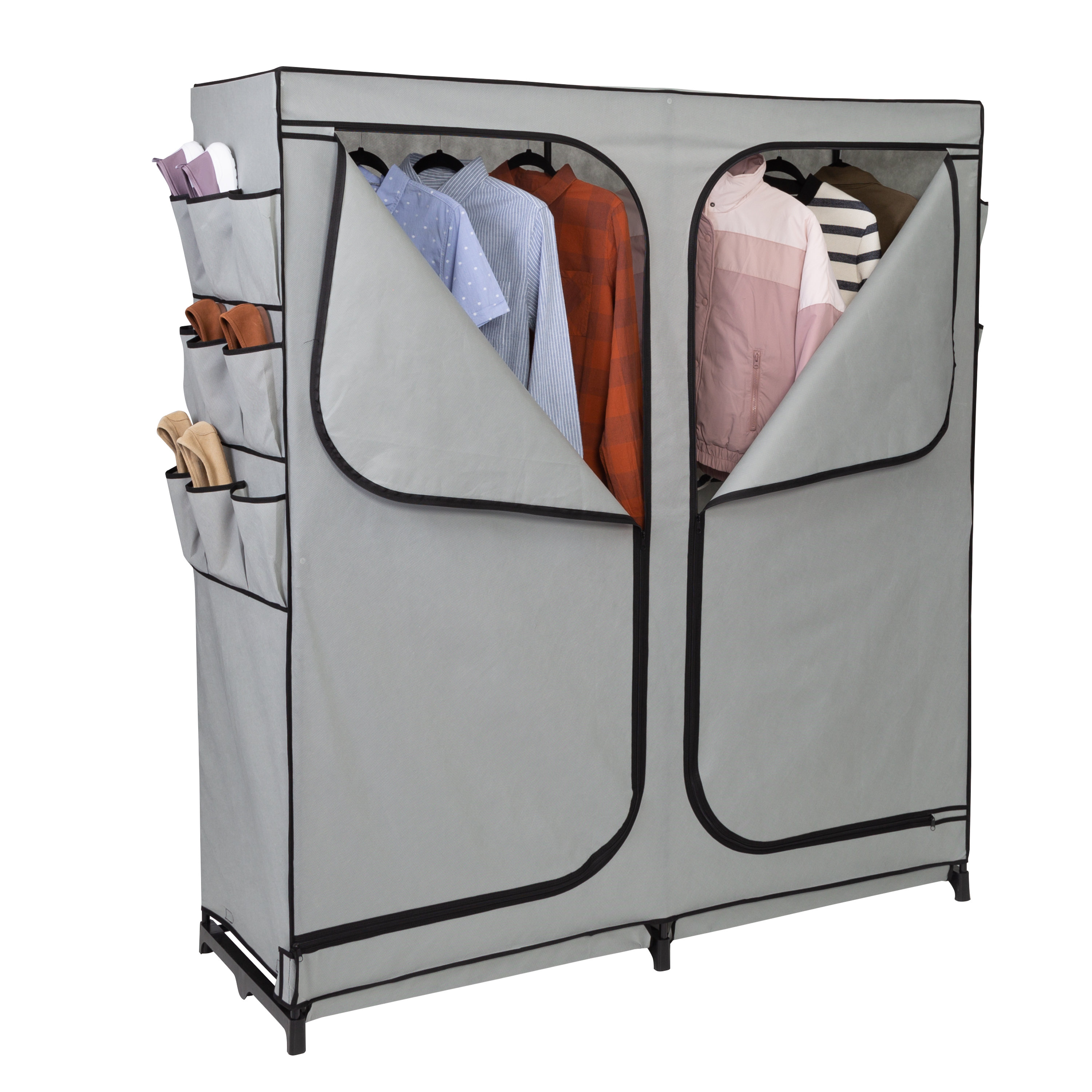 Rebrilliant 60'' Portable Wardrobe & Reviews | Wayfair