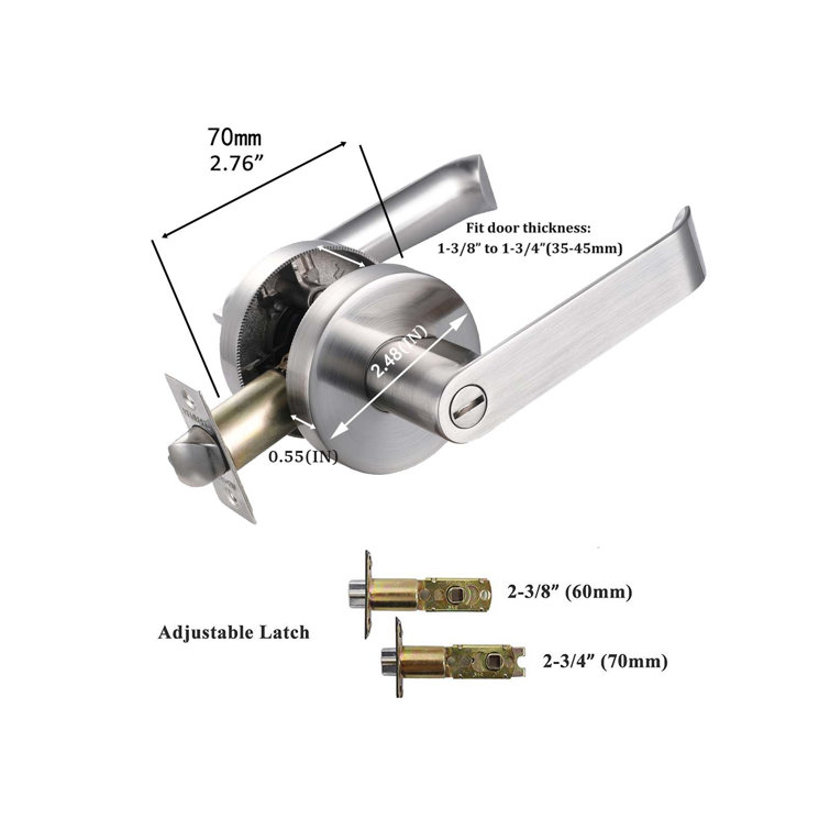 NEWBANG Privacy Lever Door Handle | Wayfair