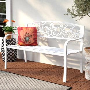 Wayfair | Metal Patio Benches You'll Love in 2023
