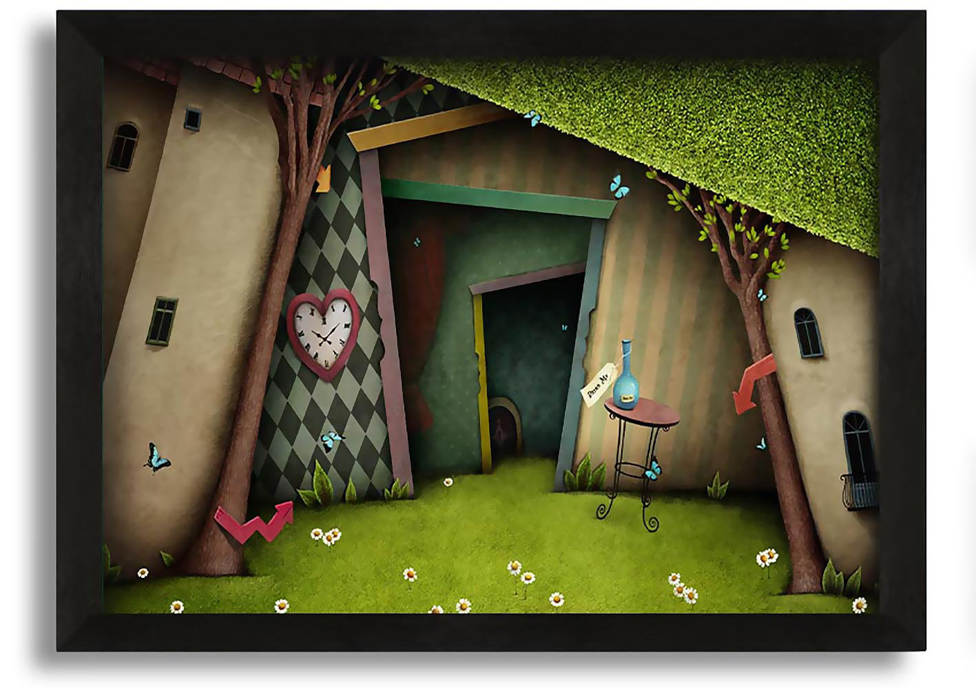 Latitude Run Alice In Wonderland The Small Door - Picture Frame ...
