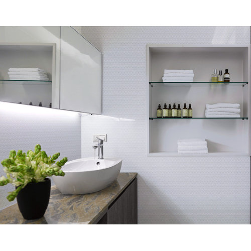 WS Tiles Value Series 1" x 1" Porcelain Mosaic Wall and Floor Tile ...