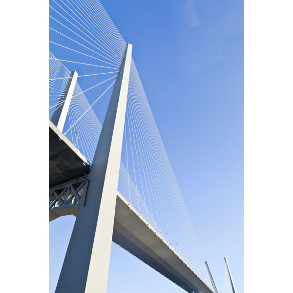 Ebern Designs Big Suspension Bridge - Wrapped Canvas Photograph | Wayfair