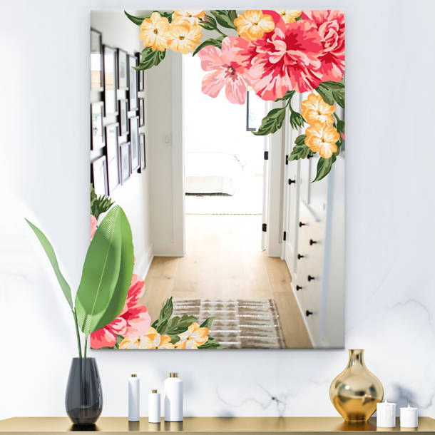 Bless international Garland Rectangle Glass Wall Mirror | Wayfair