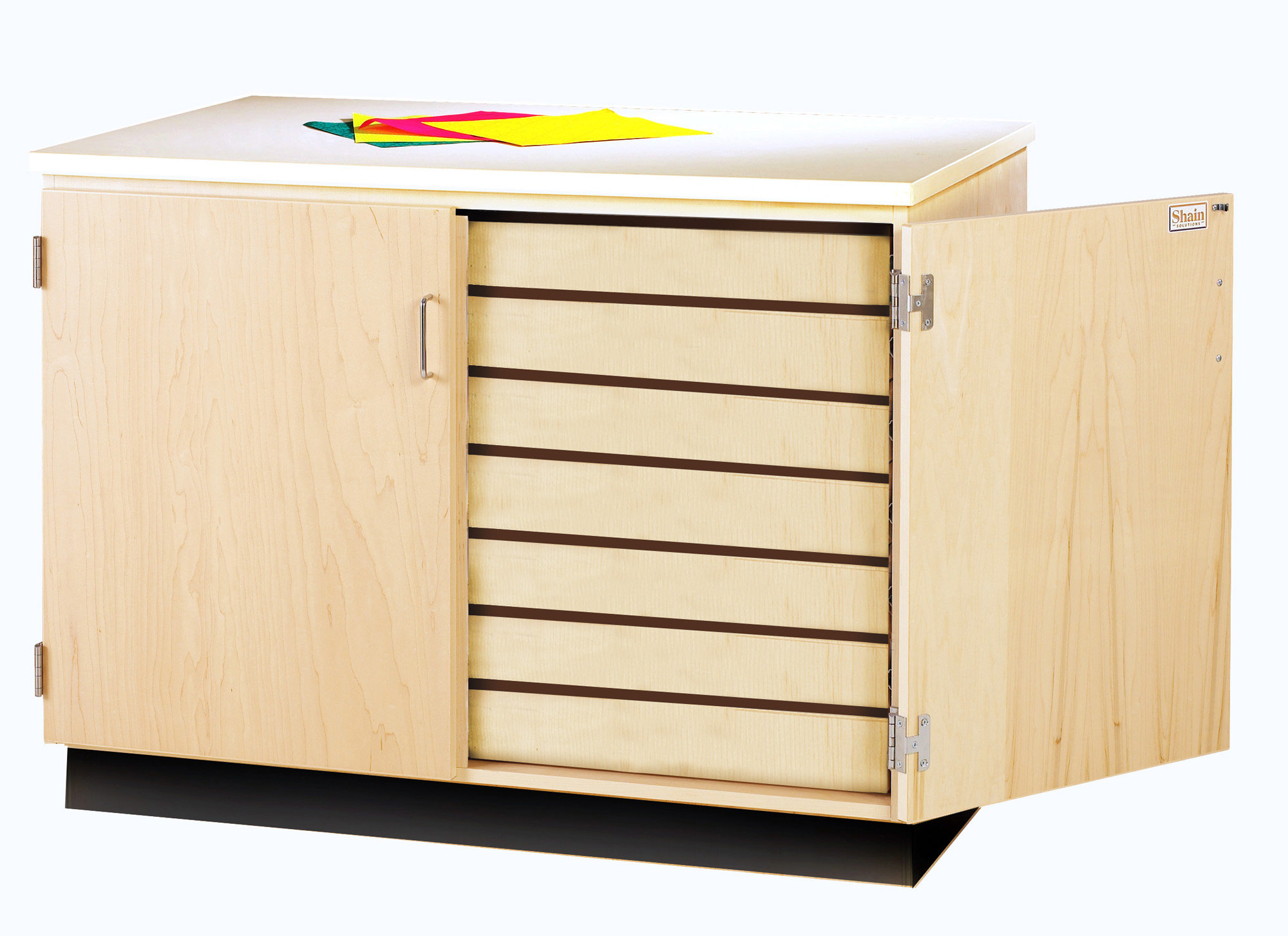 Shain Paper Classroom Cabinet with Doors | Wayfair