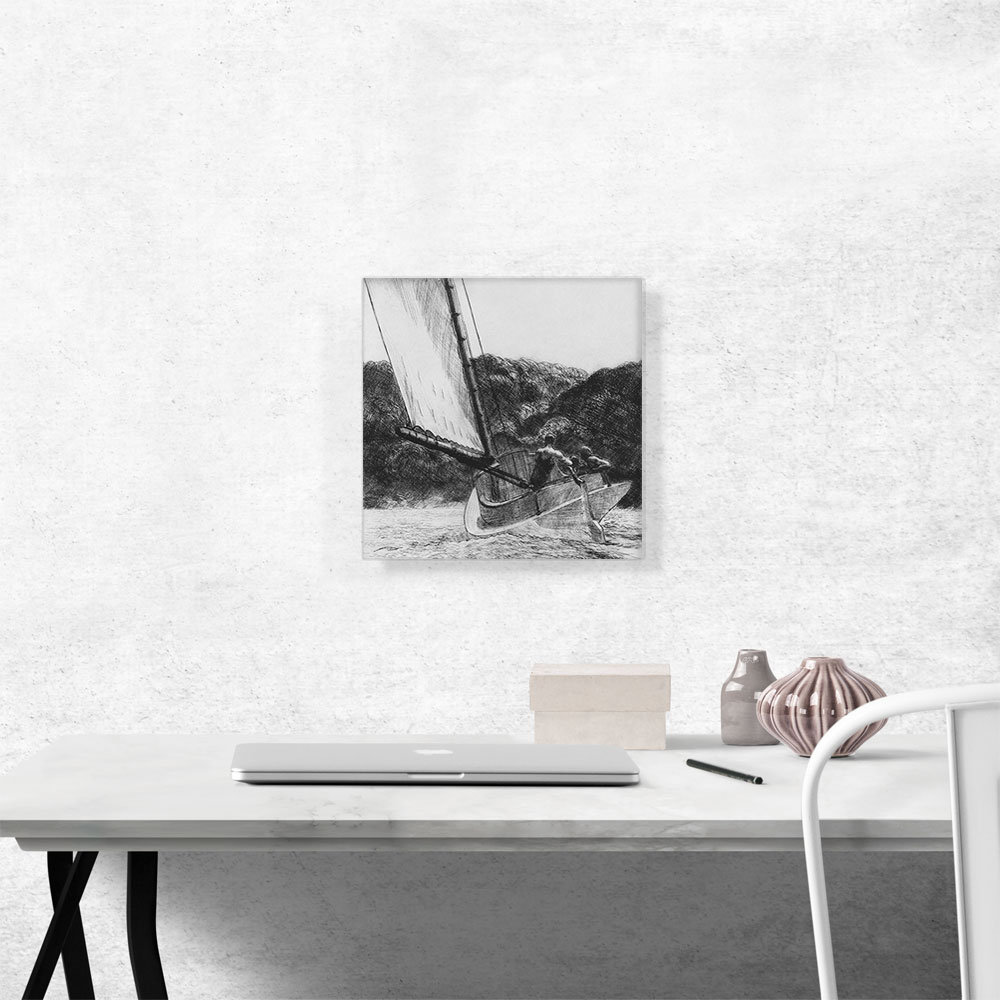 ARTCANVAS The Cat Boat 1922 by Edward Hopper - Wrapped Canvas Painting ...