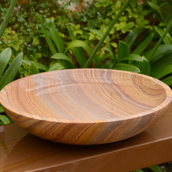 Shallow Metal Garden Bowl | Wayfair.co.uk