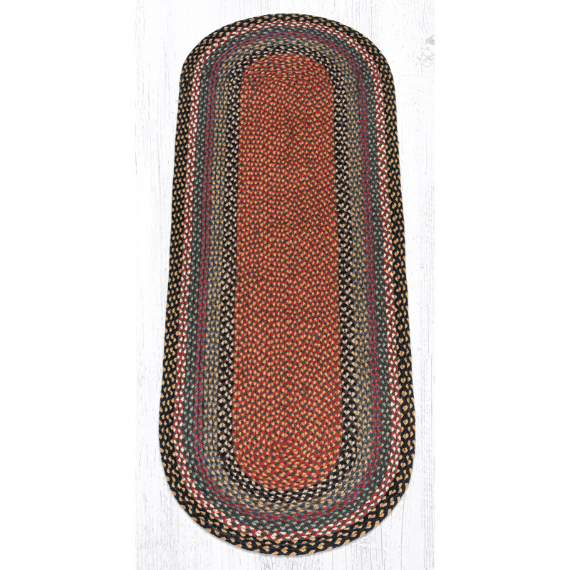 EarthRugs Burgundy/Blue/Gray Braided Area Rug & Reviews | Wayfair