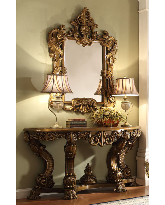 Direct Marketplace 22'' Console Table and Mirror Set | Wayfair