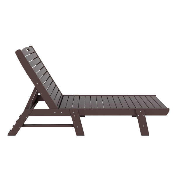 Lark Manor Alfea Outdoor HDPE Chaise Lounge | Wayfair