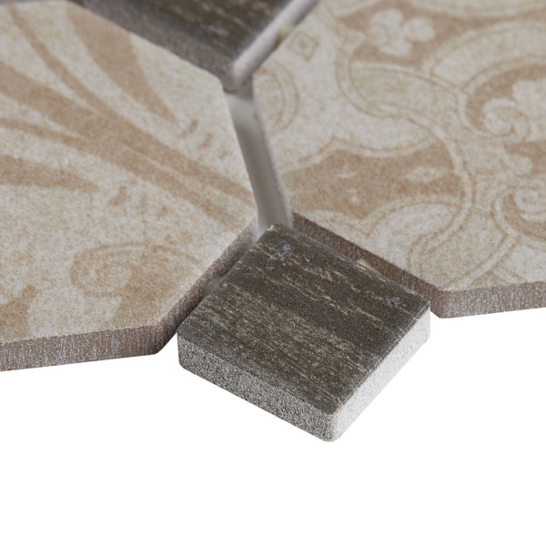 Daltile Rhetoric 2" x 2" Porcelain Octagon and Dot Tile | Wayfair