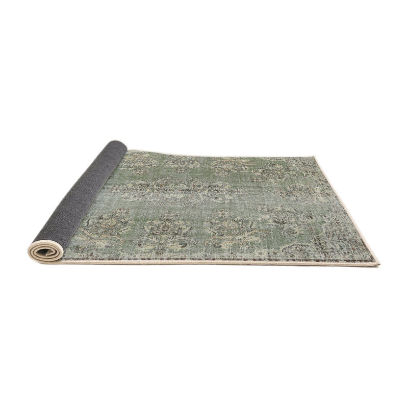 Bloomsbury Market Seliga Gray/Light Sky Green Rug | Wayfair