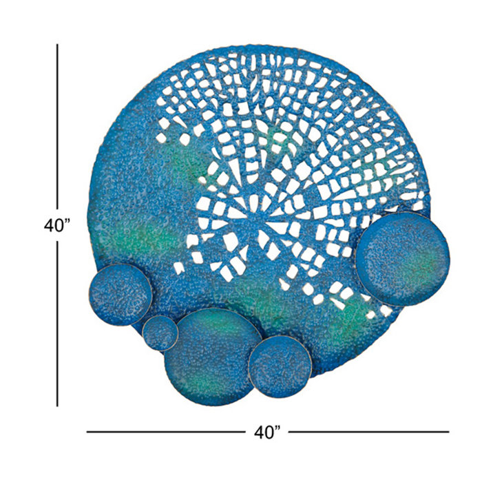 Highland Dunes Eclectic Metal Sphere Wall Decor | Wayfair